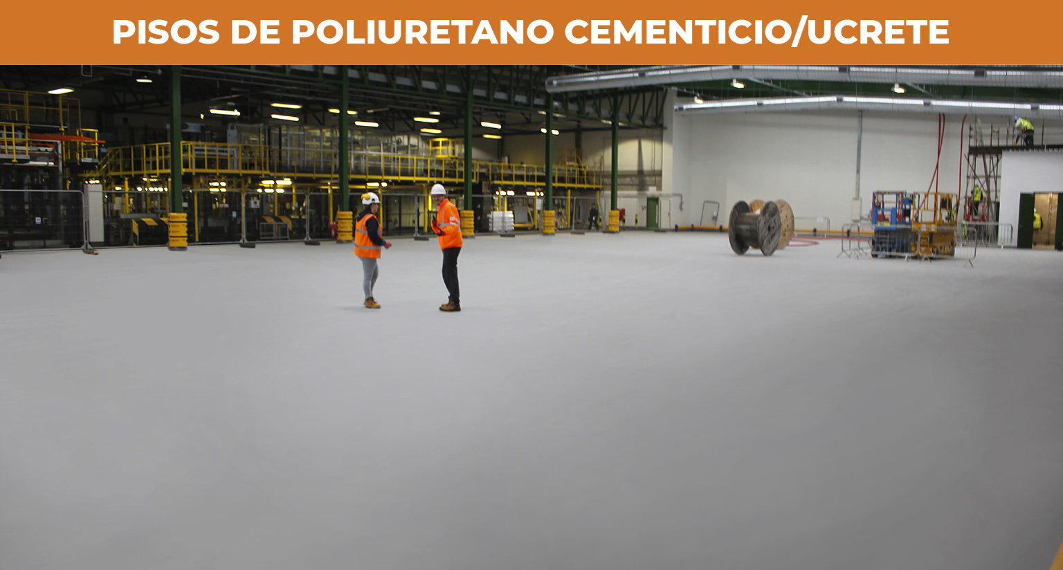 Pisos de poliuretano cementicio/ucrete