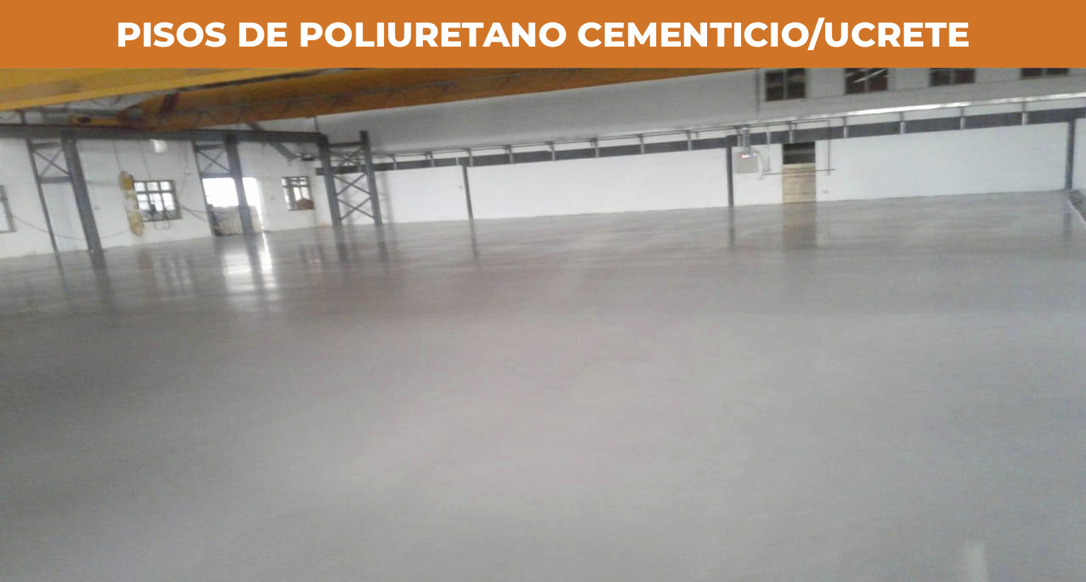 Pisos de poliuretano cementicio/ucrete