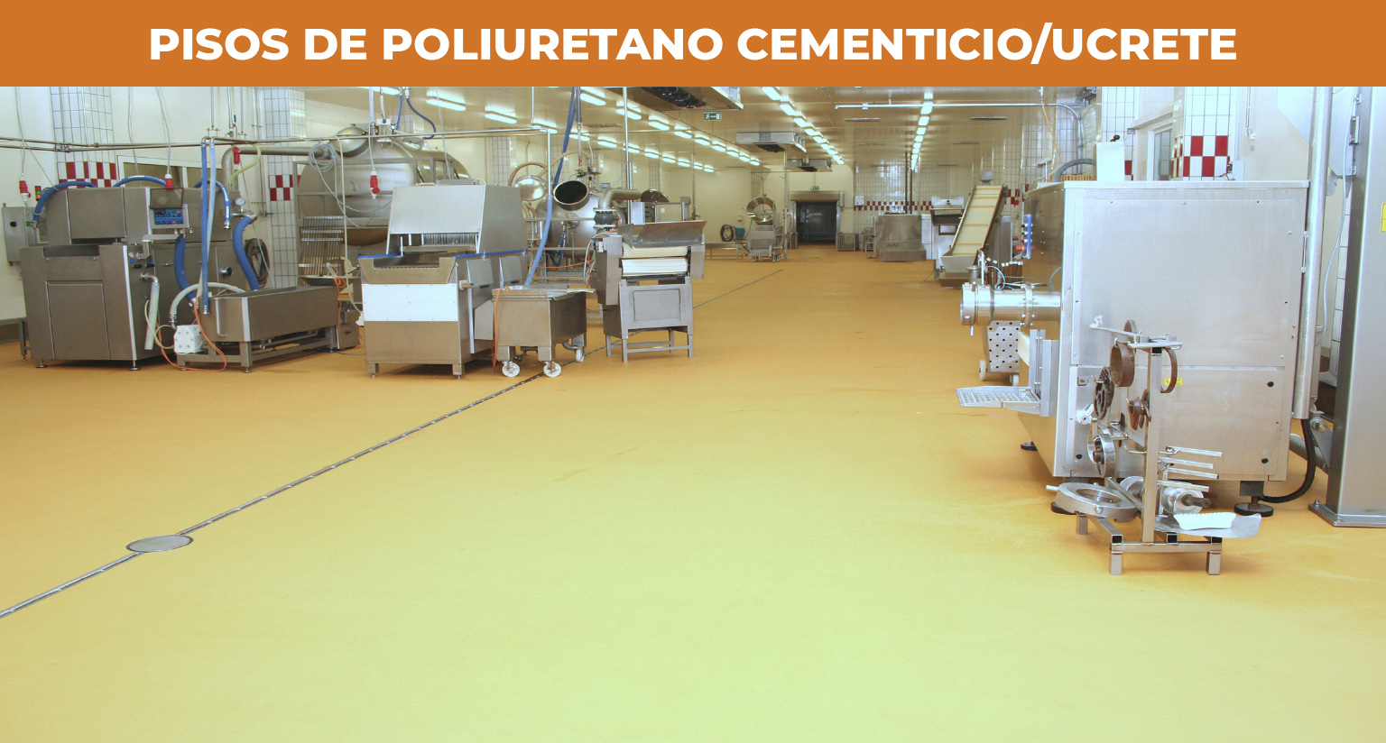 Pisos de poliuretano cementicio/ucrete